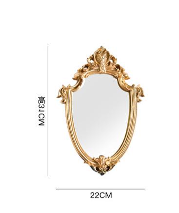Golden Embossed Decorative Mirror – LuxeArtDesigns