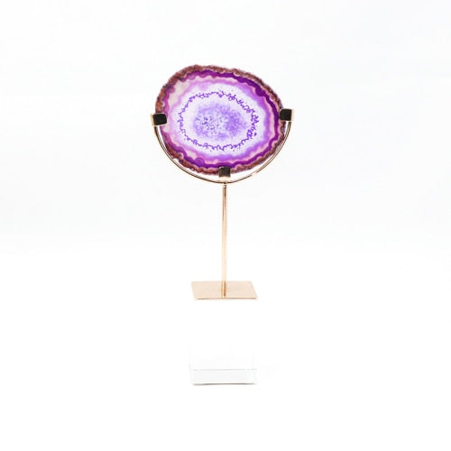 Natural Agate Slice Stand – LuxeArtDesigns